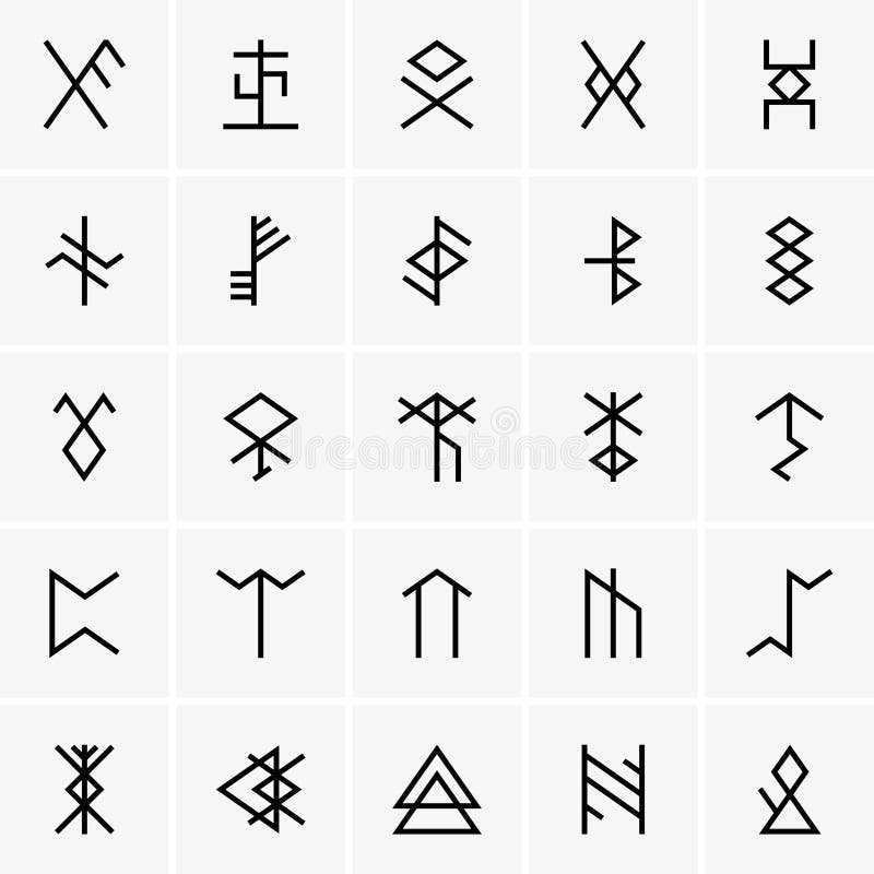Rune icons stock vector. Illustration of isolated, collection - 72057124