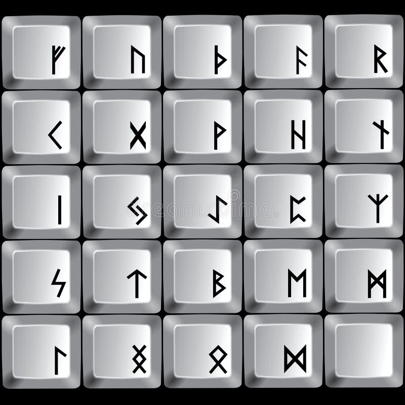 Rune symbols stock vector. Illustration of teller, sigil - 23943736