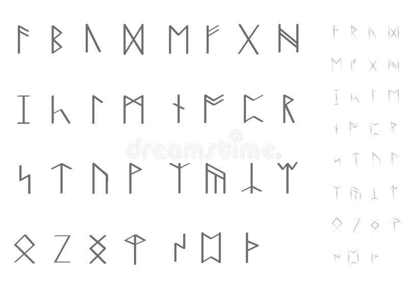 Runes stock illustration. Illustration of culture, medieval - 16910223