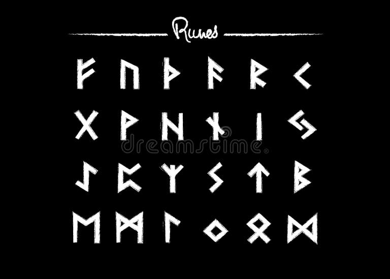 Elder Runes Symbols Stock Illustrations – 388 Elder Runes Symbols Stock ...