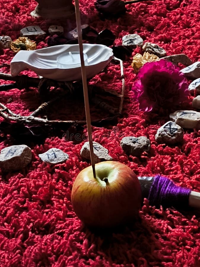 Runes in altar stock photo. Image of scandinavian, paganism - 344478072