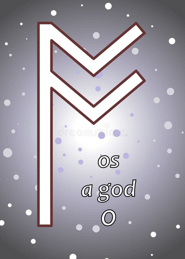 The runes card stock vector. Illustration of divination - 98466229