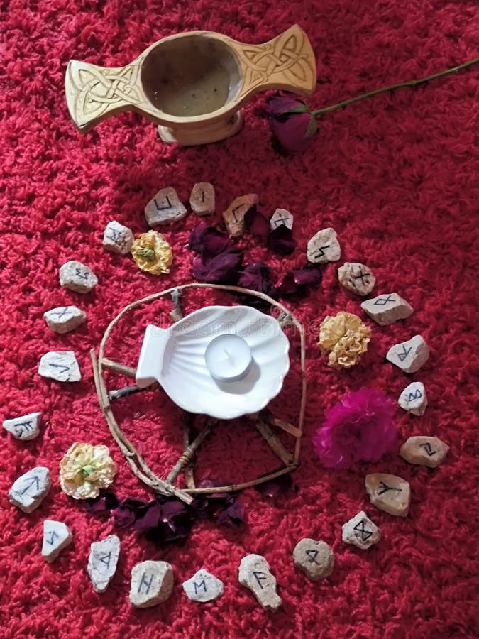 Runes in altar stock photo. Image of future, mystery - 344478116
