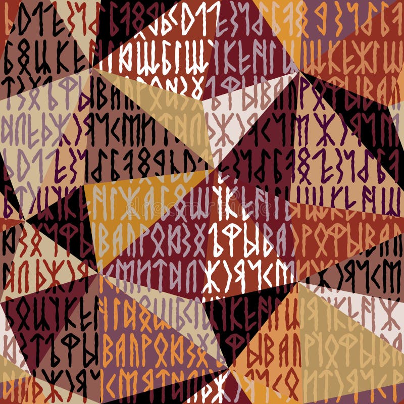 Writing Ancient Background. Old Gothic Seamless Texture. Stock Vector ...