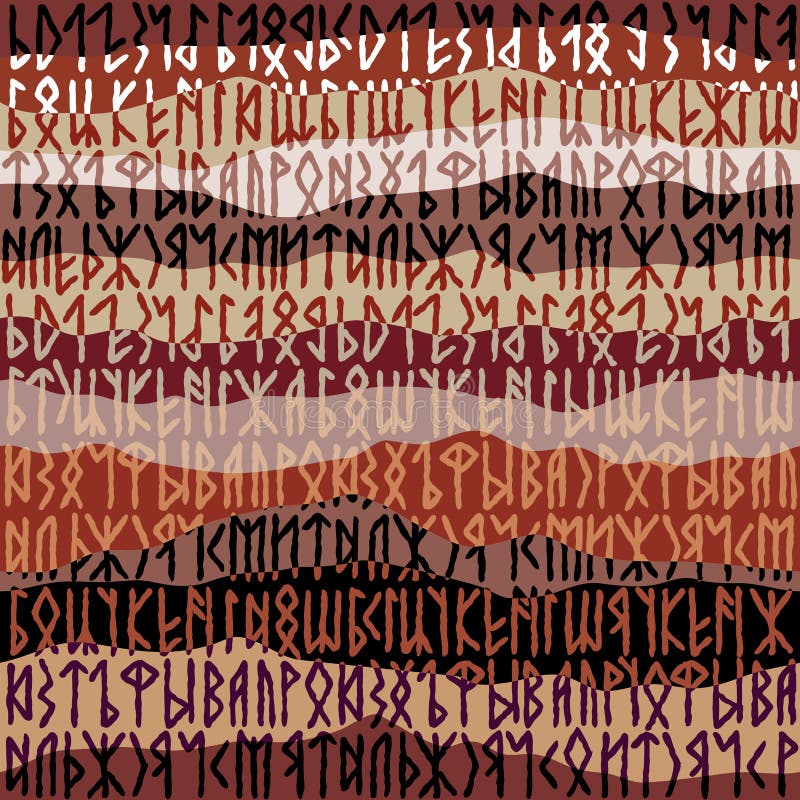 Writing Ancient Background. Old Gothic Seamless Texture. Stock Vector ...