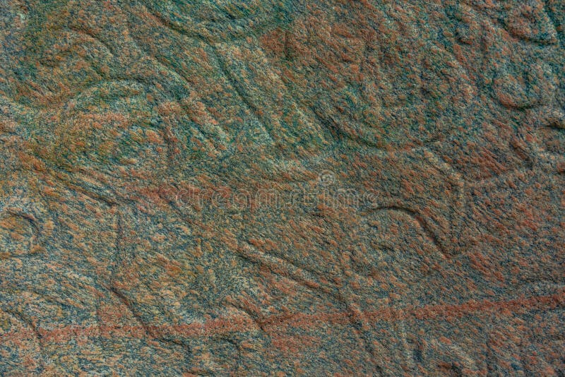 Runestone in Jelling Viking Site in Denmark Stock Image - Image of ...