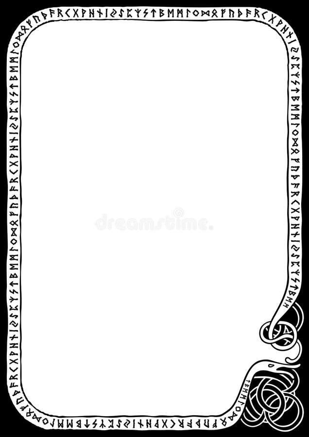 Runic Border Stock Illustrations – 86 Runic Border Stock Illustrations ...