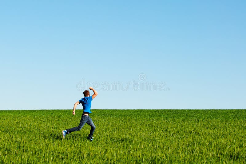 Runing man stock photo. Image of healthy, good, bright - 20576594