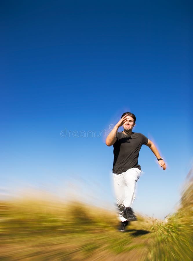 Runing man stock photo. Image of high, intensive, male - 3226776