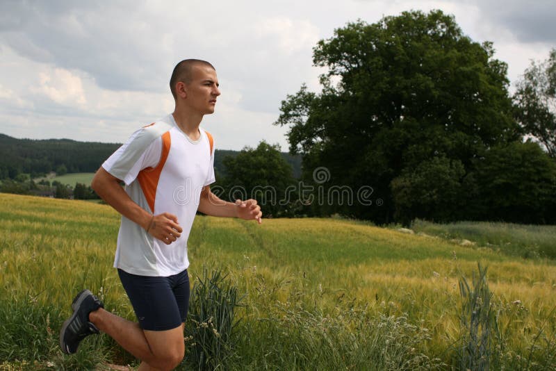 Runing man #4 stock photo. Image of jogging, training - 2501594