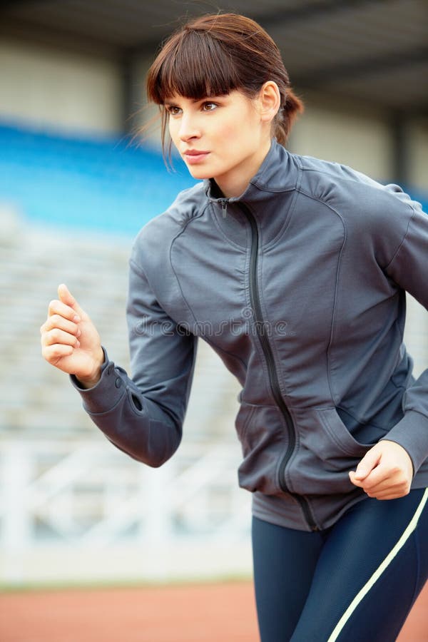 Runner stock image. Image of girl, adult, female, caucasian - 16345225