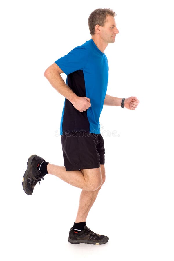 Running Fitness Woman Isolated Stock Image - Image of athletic, action ...