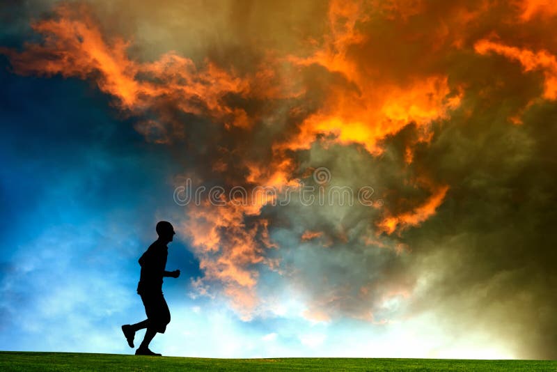 Runner stock image. Image of sunset, lifestyle, health - 21475399