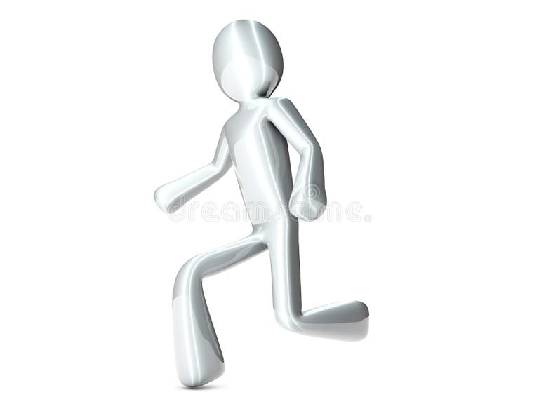 Runner stock illustration. Illustration of humanoid, people - 22070398