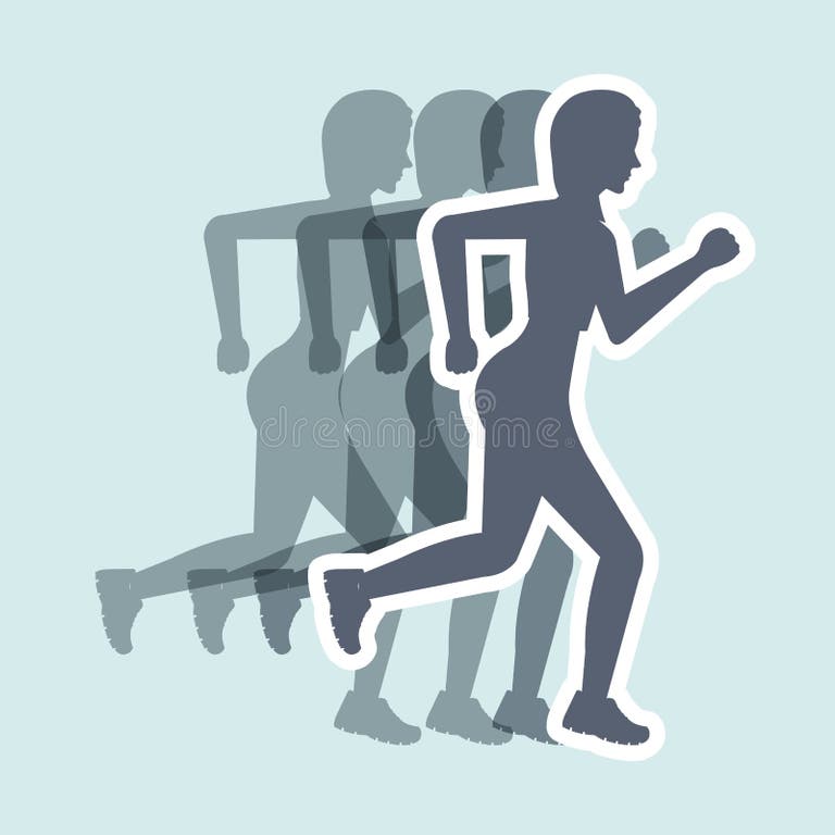 Runner avatar design stock illustration. Illustration of human - 68402822