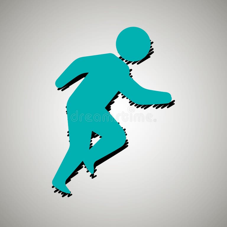 Runner avatar design stock illustration. Illustration of sport - 68403308
