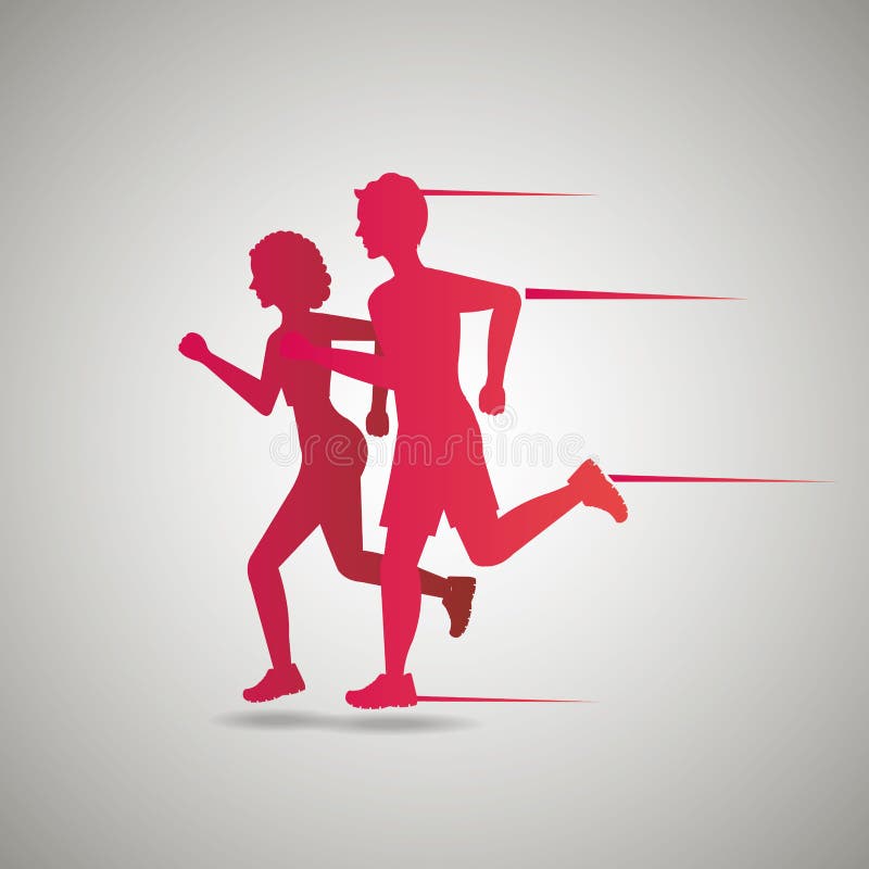 Runner avatar design stock vector. Illustration of vector - 68329428