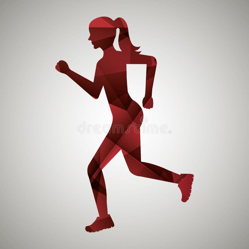 Runner avatar design stock vector. Illustration of courier - 68329475