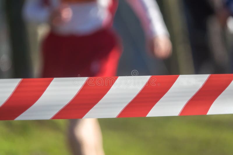 Runner Behind a Barrier in a Race Stock Photo - Image of competition ...