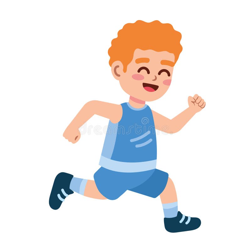 Runner boy cartoon stock vector. Illustration of training - 317479519