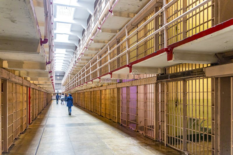 Runner of a Cell Module of the Maximum Security Federal Prison of Alcatraz. Editorial ...