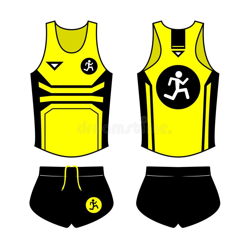 Runner clothes design stock illustration. Illustration of design ...