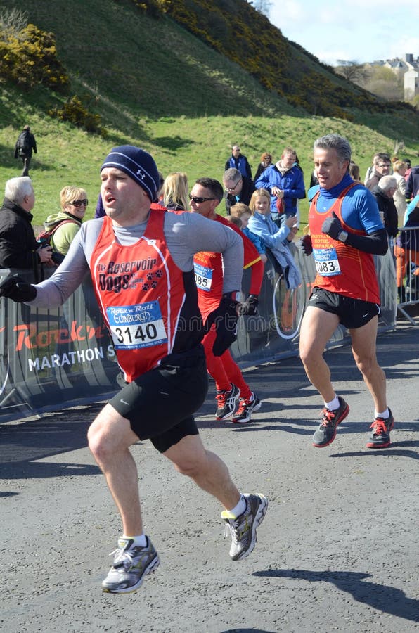 A Runner Competes in the Edinburgh Rock N Roll Half Marathon 2012 ...