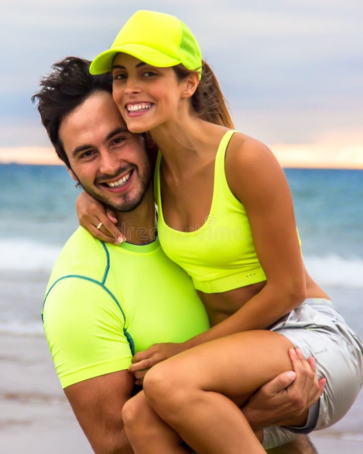 Runner couple stock image. Image of caucasian, person - 43926541