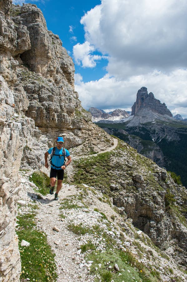 Runner Enjoys Nature - Runner from the Front Stock Photo - Image of ...