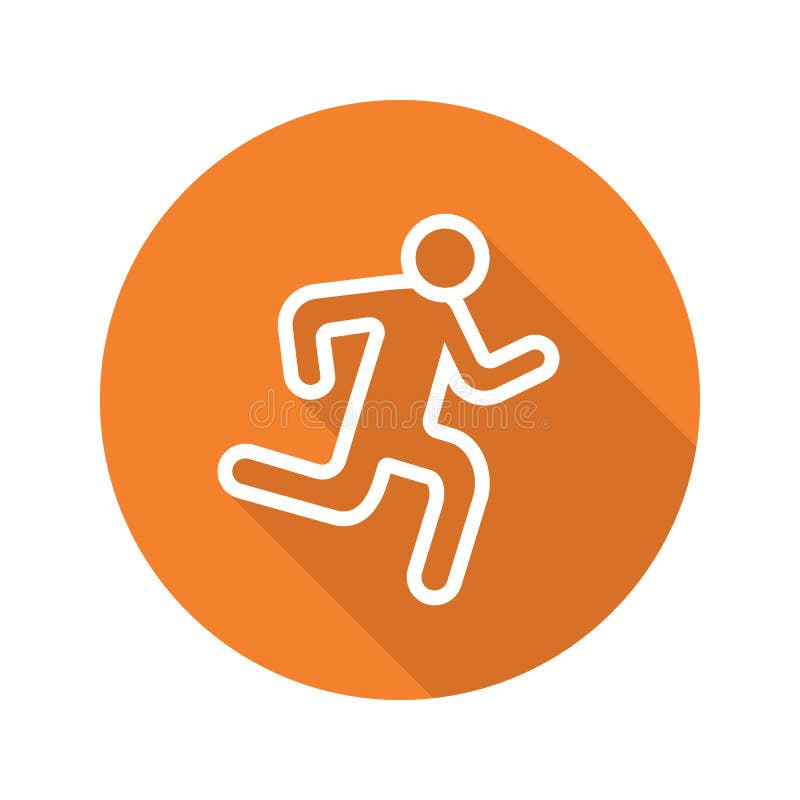 Runner Icon. Run Logo In Flat And Linear Style. Runner Symbol. Sport ...