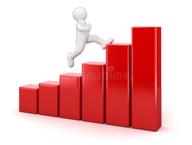 Runner and Graph stock illustration. Illustration of finance - 33835422