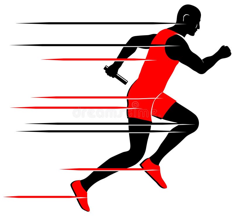 Baton Runner Stock Illustrations – 261 Baton Runner Stock Illustrations ...