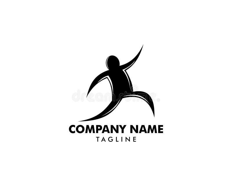 Runner Logo Design Template Vector Illustration Stock Vector ...