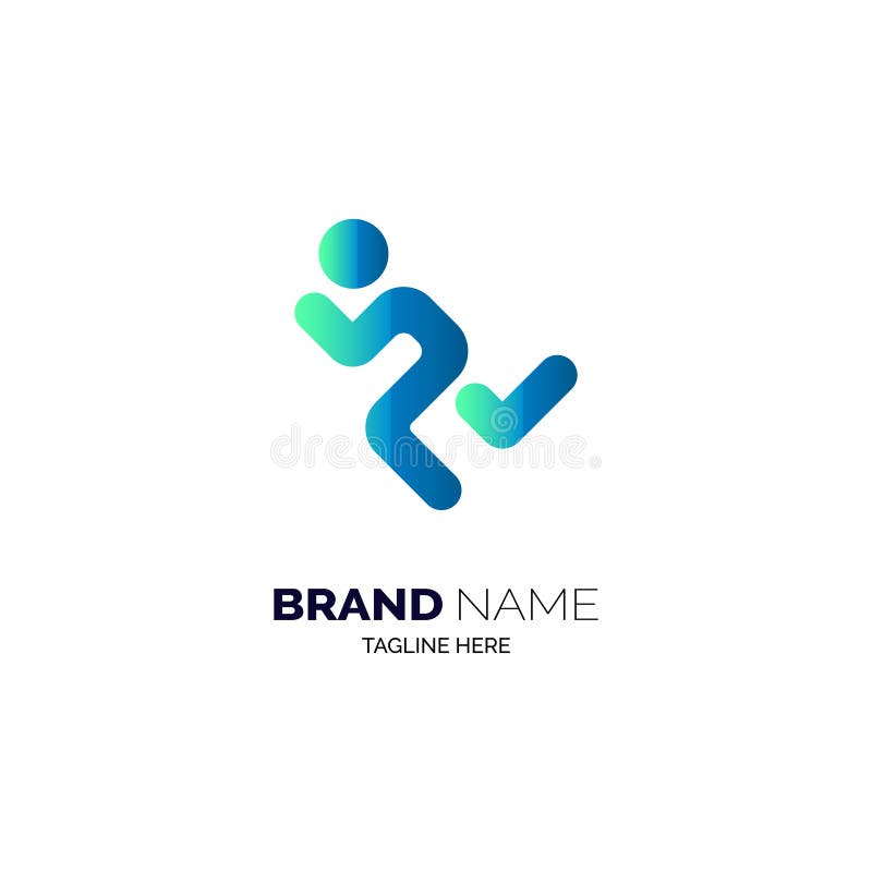 Runner Logo Designs Template Vector for Brand or Company and Other ...
