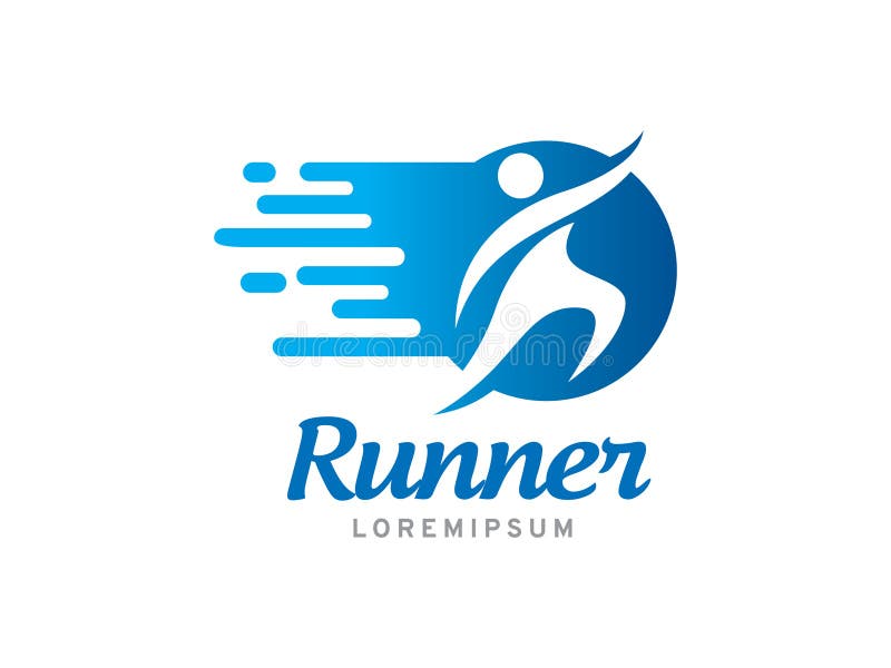 Runner Logo Symbol or Icon Template Stock Vector - Illustration of fast ...