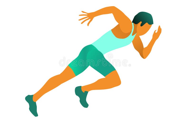 Sprint Start Position Cartoon