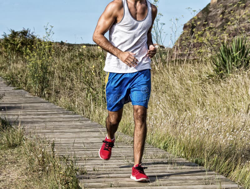 Runner man stock photo. Image of male, outside, adult - 43926488
