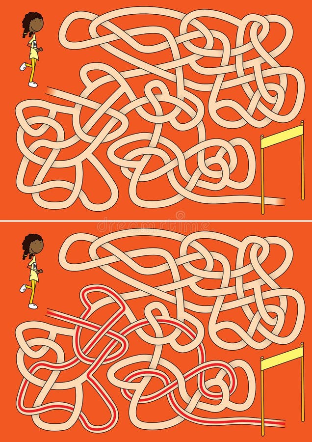 Runner Maze Kids Stock Illustrations – 15 Runner Maze Kids Stock ...