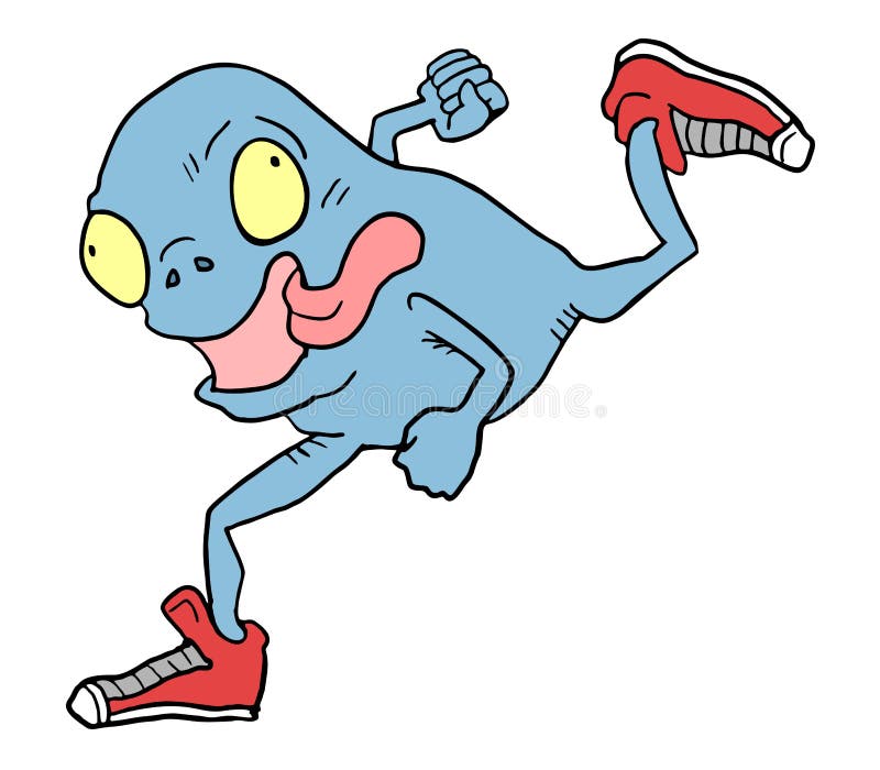 Runner monster stock vector. Illustration of animal, mouth - 66305978