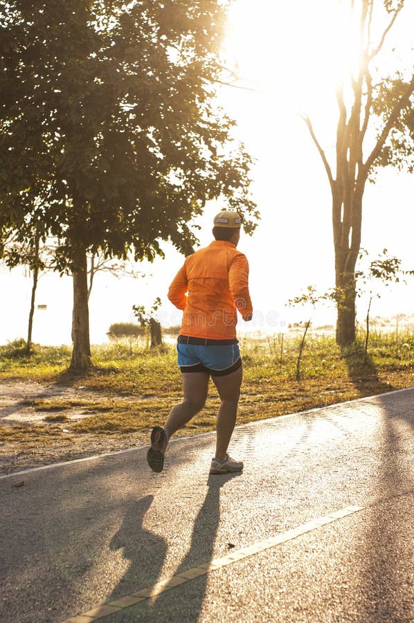 Runner in the morning editorial photography. Image of person - 36657992