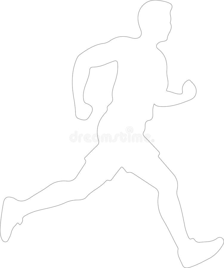 Runner Outline Stock Illustrations – 6,608 Runner Outline Stock ...