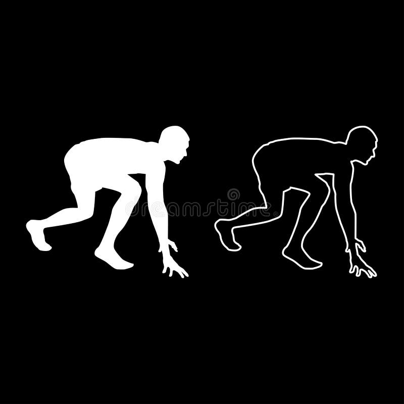 Runner Preparing To Start Running Start Running Runner in Ready Posture ... Runner Preparing To Start Running Start Running Runner in Ready Posture ...