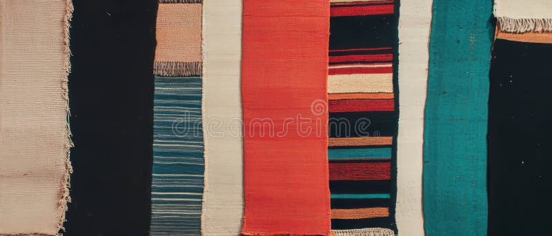 Runner Rug Showcases Diverse Textures and Vibrant Patterns in a Long ...