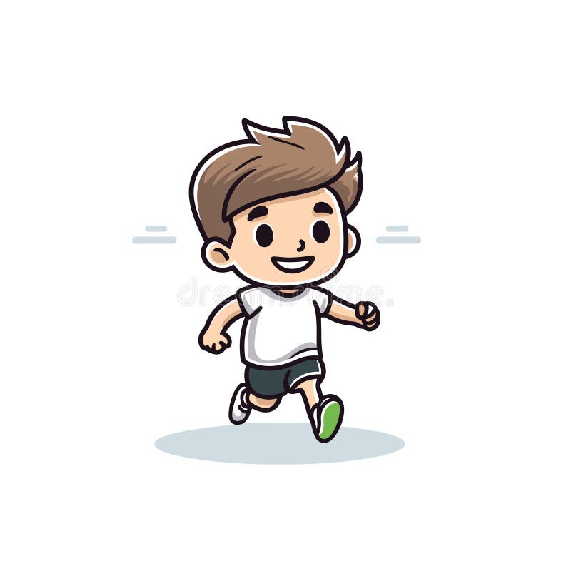 Runner Hand-drawn Illustration. Runner. Vector Doodle Style Cartoon ...