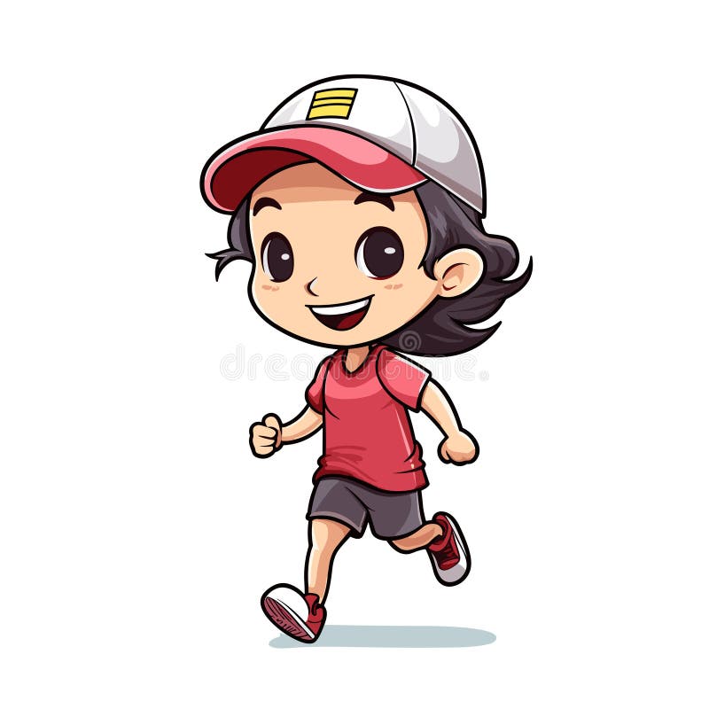 Runner Hand-drawn Illustration. Runner. Vector Doodle Style Cartoon ...