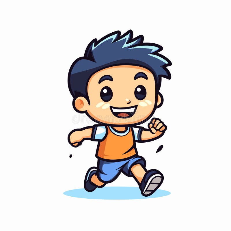 Runner Hand-drawn Illustration. Runner. Vector Doodle Style Cartoon ...
