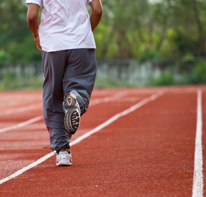 Runner Running in the Light of Evening Stock Image - Image of girl ...