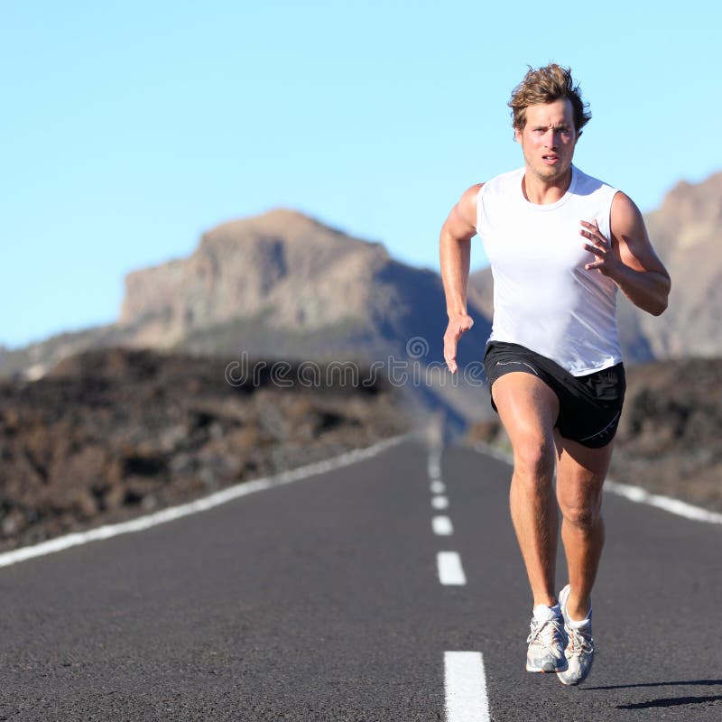 Running sport man stock photo. Image of male, model, marathon - 19531202