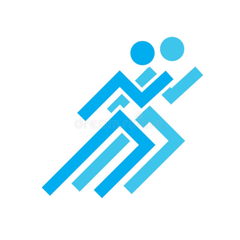 Runner or Running Race Competition Logo Design Stock Vector ... Runner or Running Race Competition Logo Design Stock Vector ...