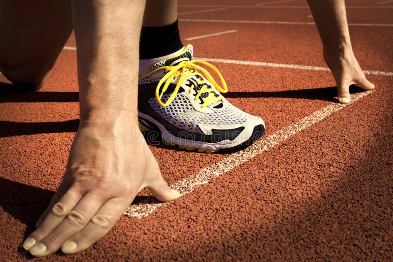 At the starting line stock image. Image of marks, sprinting - 4927141